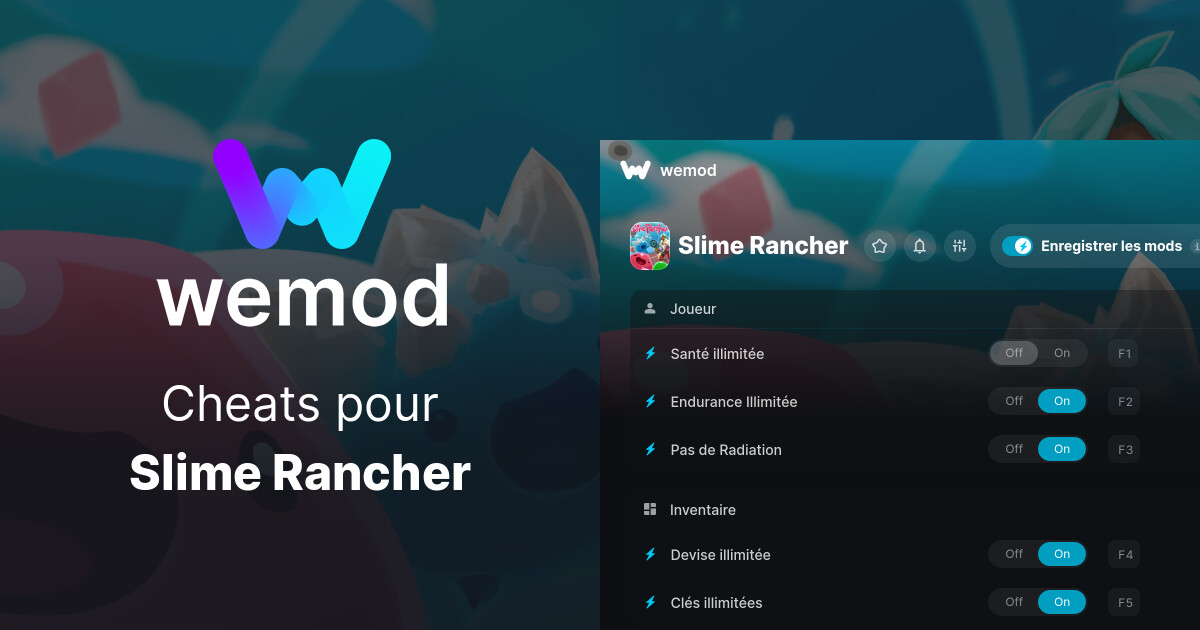 Cheats, trainers et cartes pour Slime Rancher sur PC | WeMod
