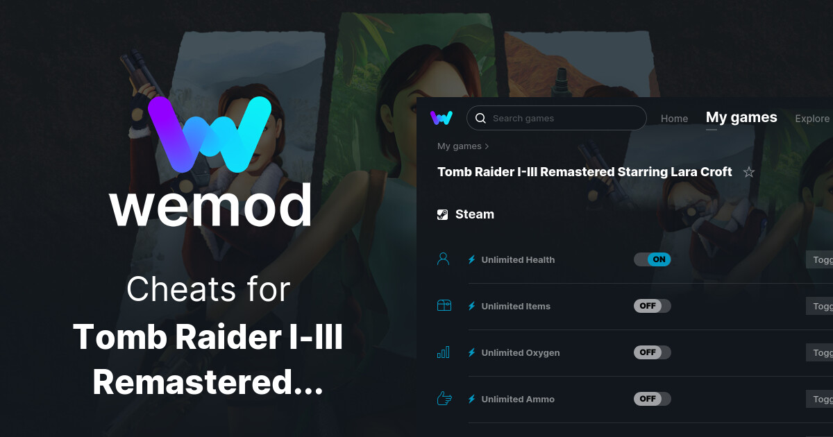 Tomb Raider I-III Remastered Starring Lara Croft Cheats & Trainers for ...