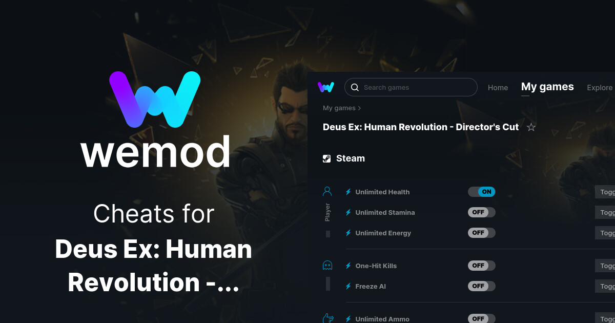 Deus Ex: Human Revolution - Director's Cut Cheats & Trainers for PC | WeMod