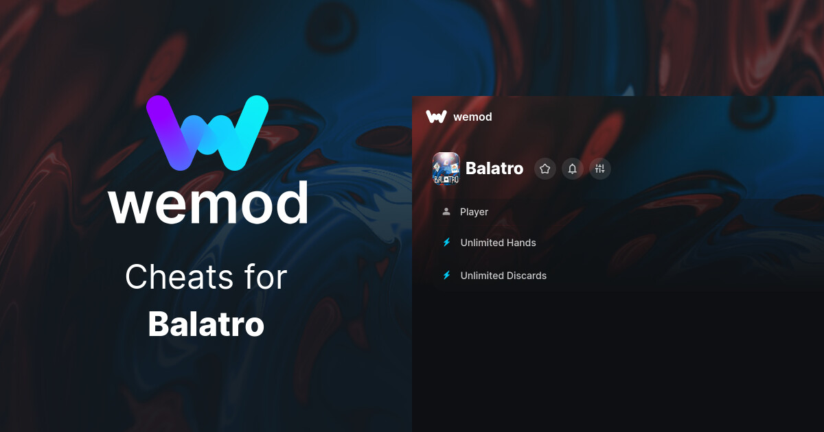 Balatro Cheats & Trainers for PC | WeMod