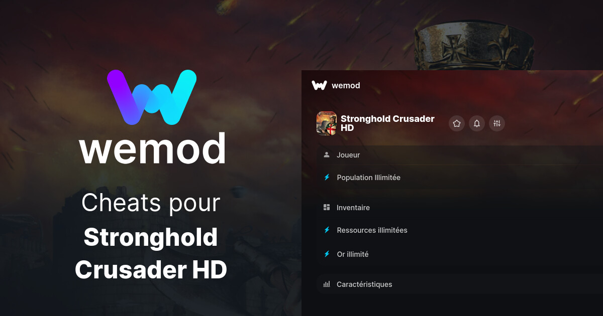 Cheats et trainers pour Stronghold Crusader HD sur PC | WeMod