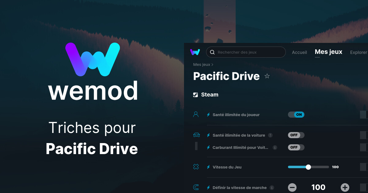 Pacific Drive Triches et Trainers pour PC | WeMod