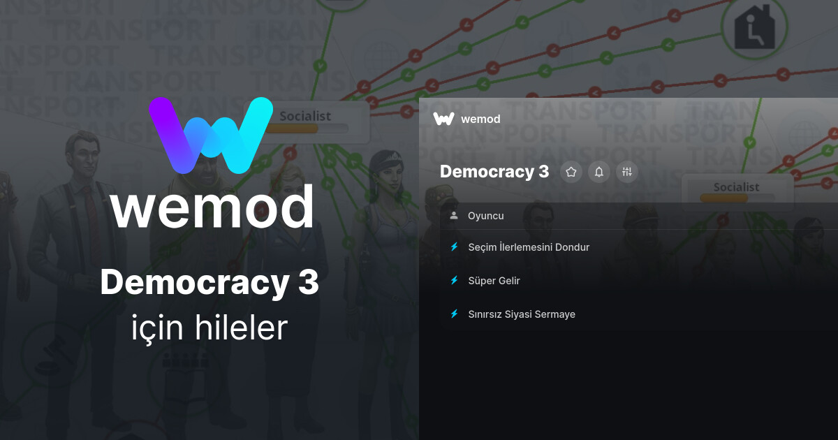 PC İçin Democracy 3 Hileleri ve Öğreticileri - WeMod