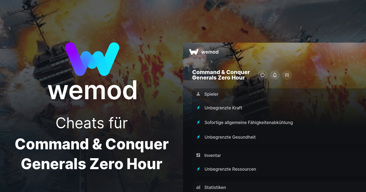 Command & Conquer Generals Zero Hour Cheats und Trainer für PC - WeMod