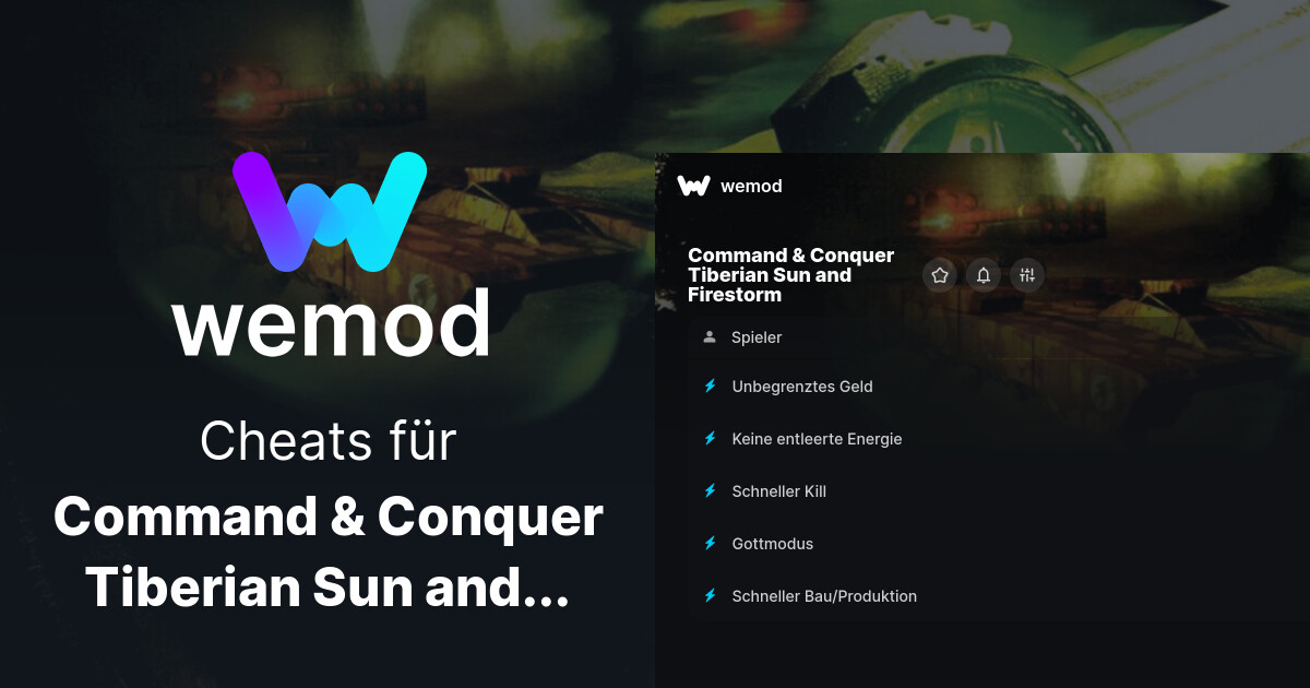 Command & Conquer Tiberian Sun and Firestorm Cheats und Trainer für PC ...