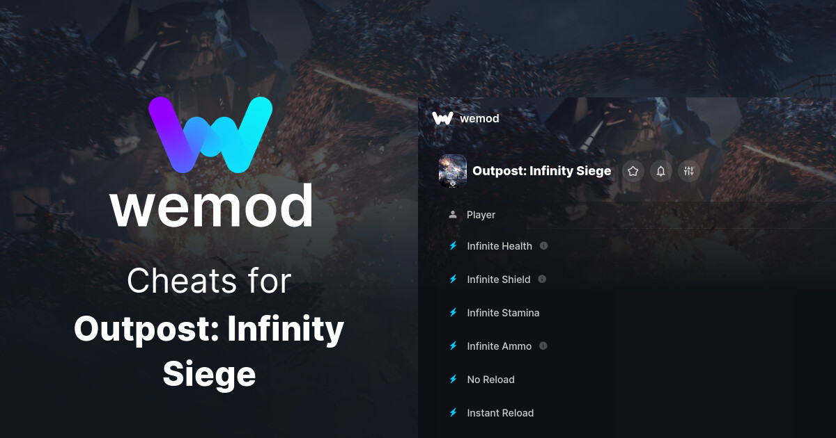 Outpost: Infinity Siege Cheats & Trainers for PC | WeMod