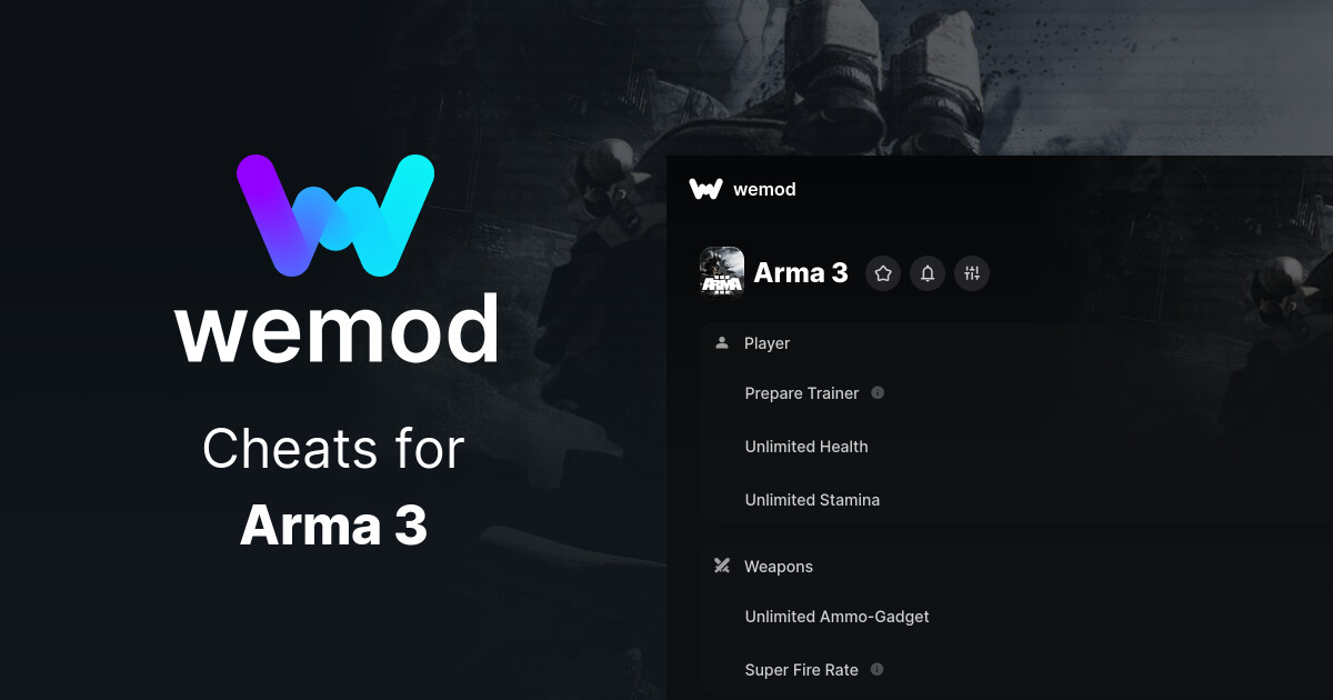 Arma 3 Cheats & Trainers for PC | WeMod