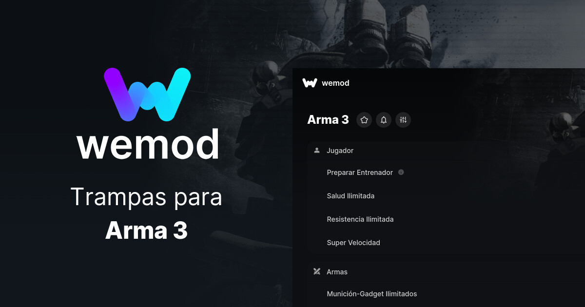 Trampas y Trainers de Arma 3 para PC - WeMod