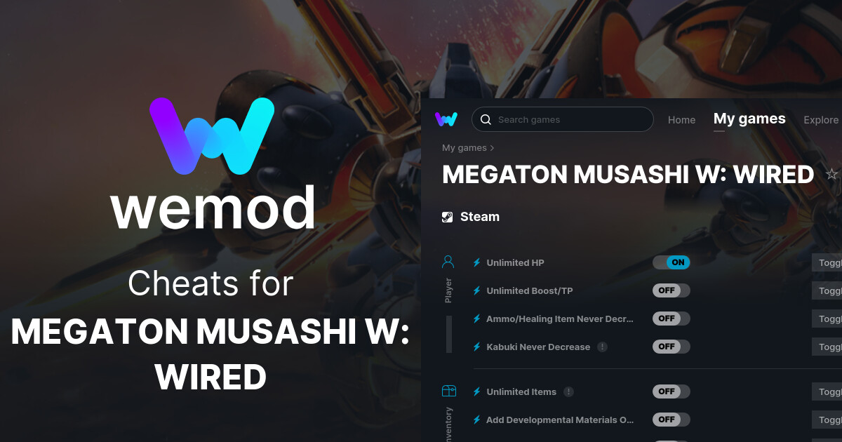 MEGATON MUSASHI W: WIRED Cheats & Trainers for PC | WeMod
