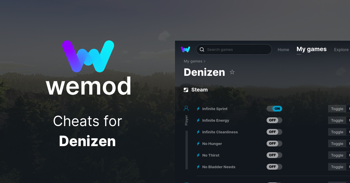 Denizen Cheats & Trainers for PC | WeMod