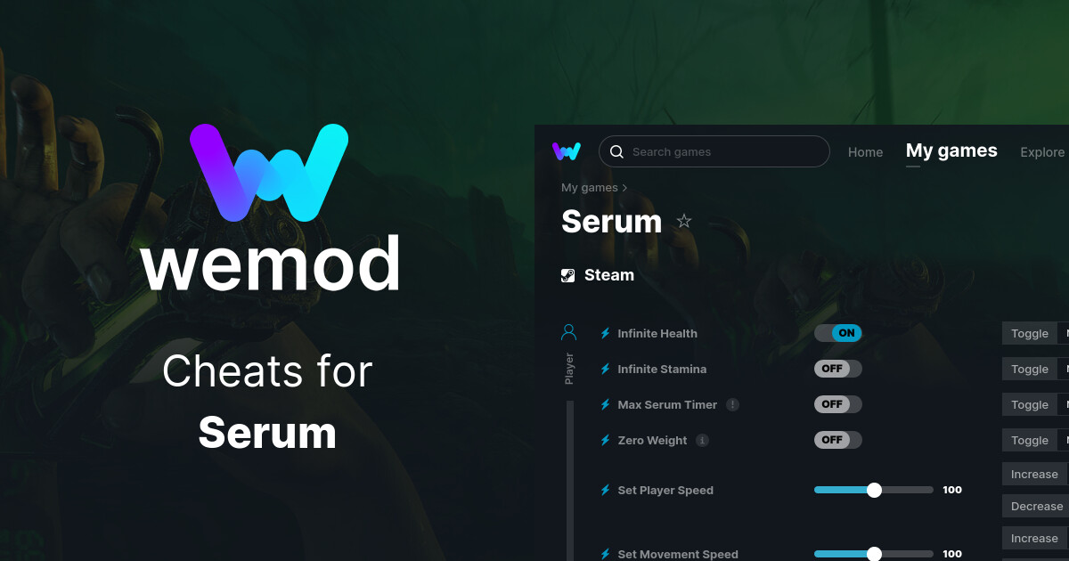 Serum Cheats & Trainers for PC | WeMod
