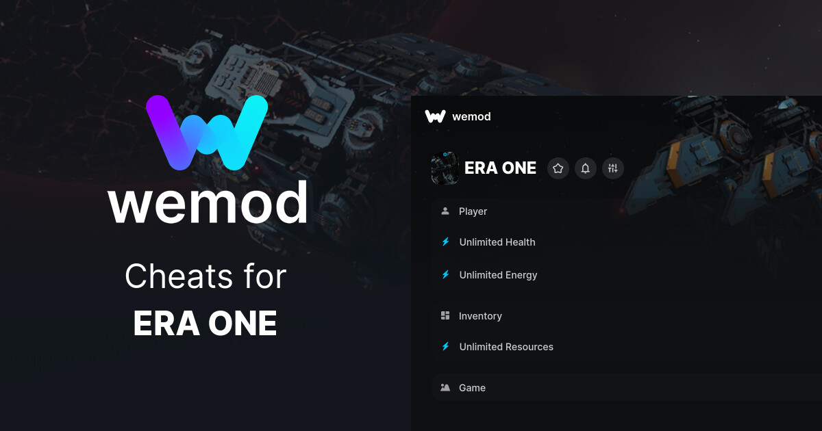 ERA ONE Cheats & Trainers for PC | WeMod