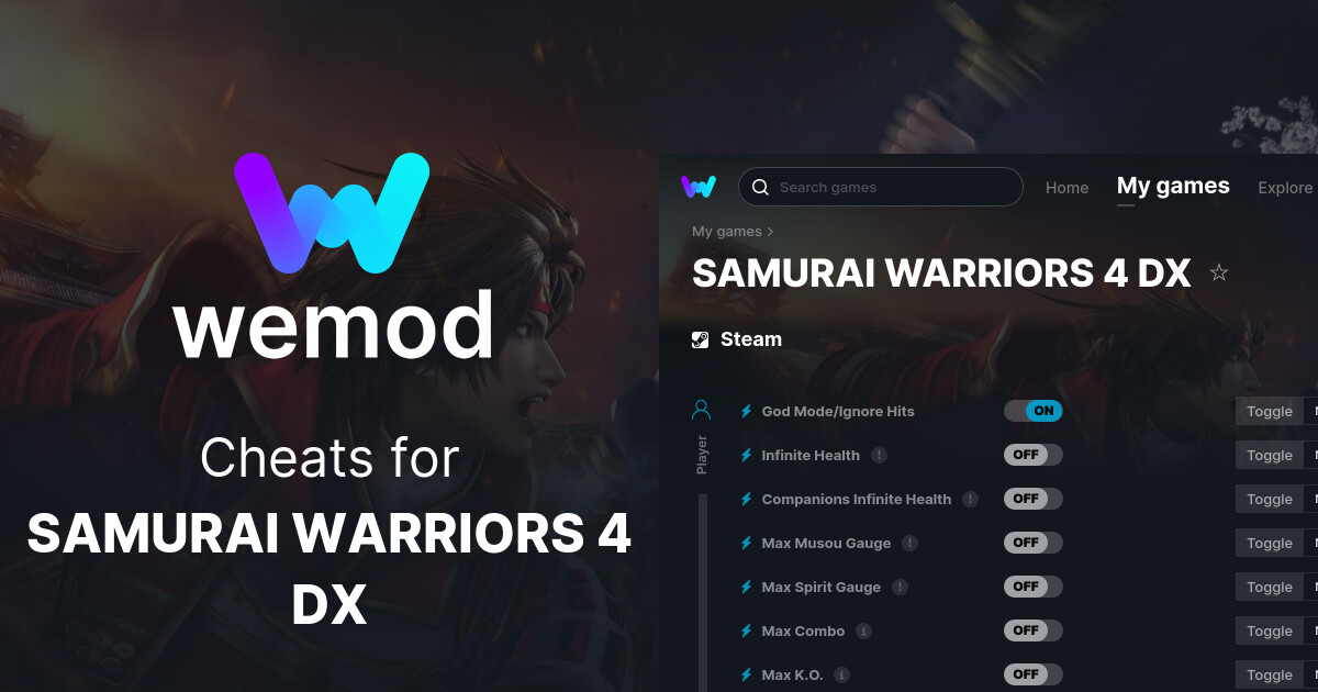 SAMURAI WARRIORS 4 DX Cheats & Trainers for PC | WeMod