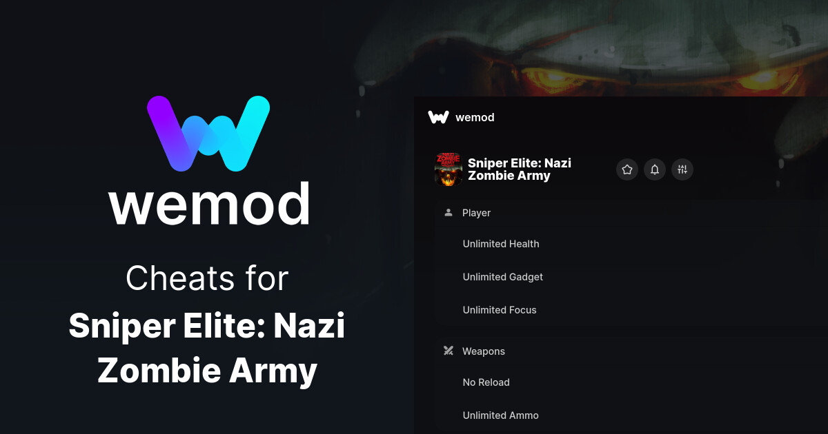 Sniper Elite: Nazi Zombie Army Cheats & Trainers for PC | WeMod