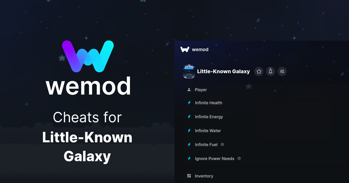 Little-Known Galaxy Cheats & Trainers for PC | WeMod