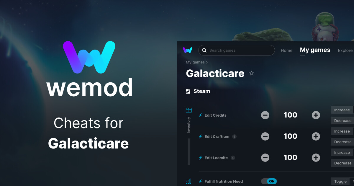 Galacticare Cheats & Trainers for PC | WeMod