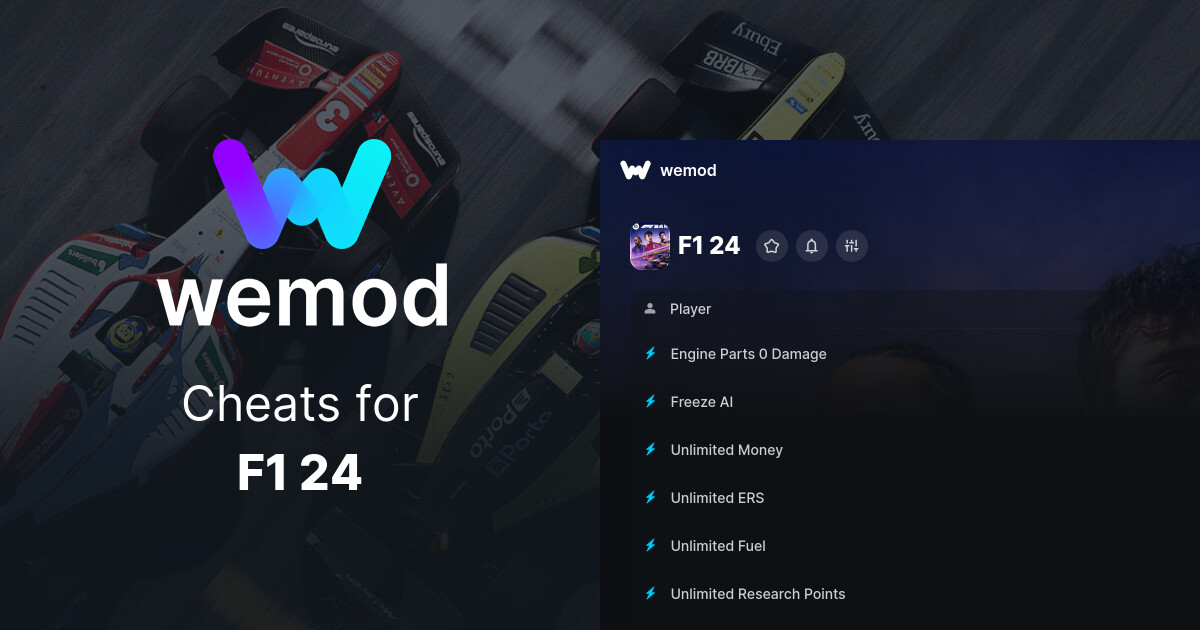 F1 24 Cheats & Trainers for PC | WeMod