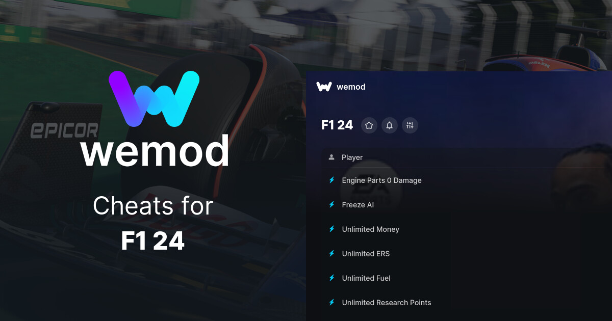 F1 24 Cheats & Trainers for PC | WeMod