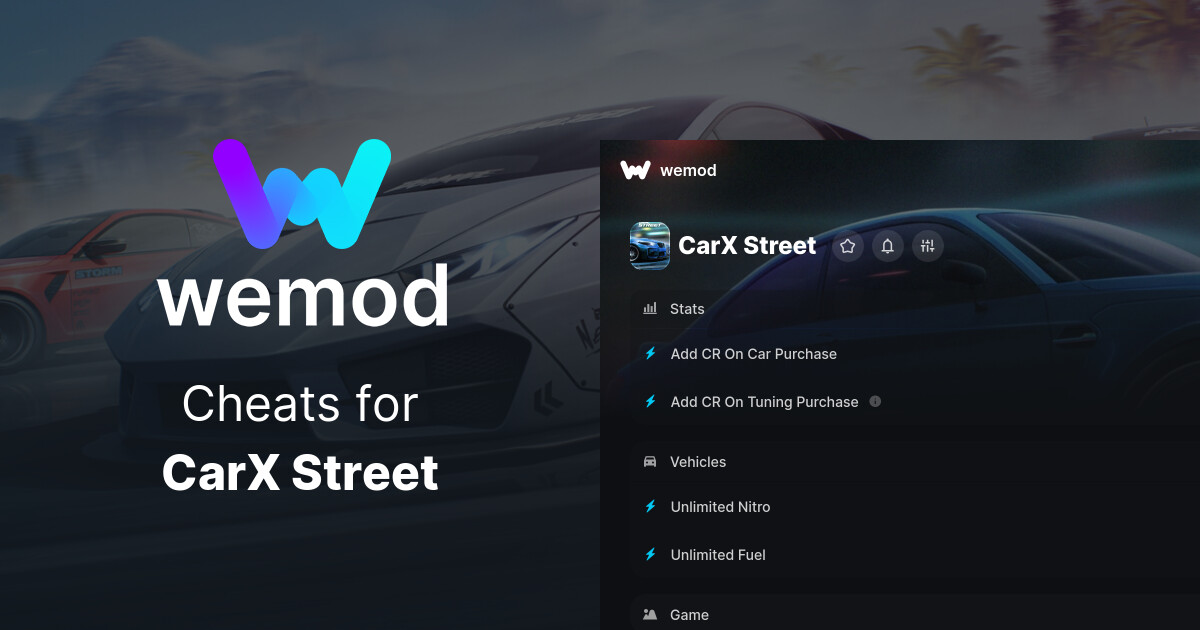 CarX Street Cheats & Trainers for PC | WeMod
