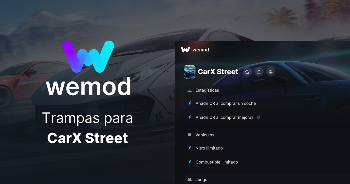 Trampas y trainers de CarX Street para PC - WeMod