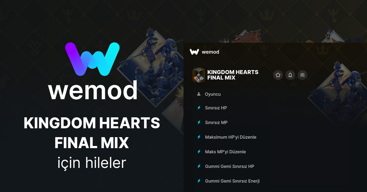 PC İçin KINGDOM HEARTS FINAL MIX Hileleri ve Öğreticileri - WeMod