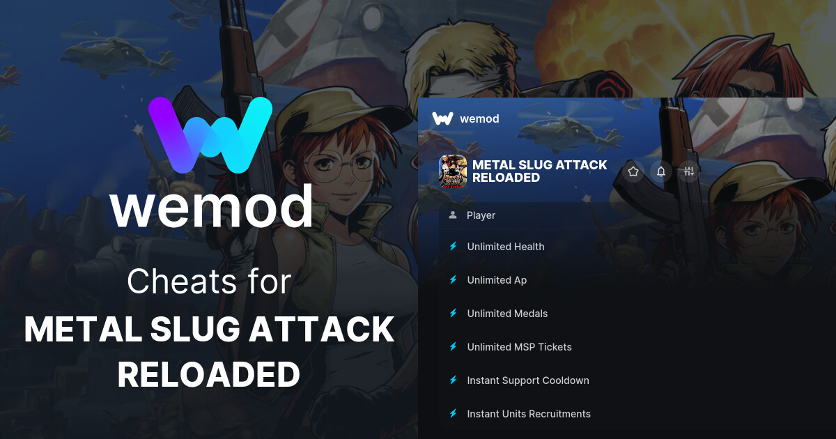 METAL SLUG ATTACK RELOADED Cheats & Trainers for PC | WeMod