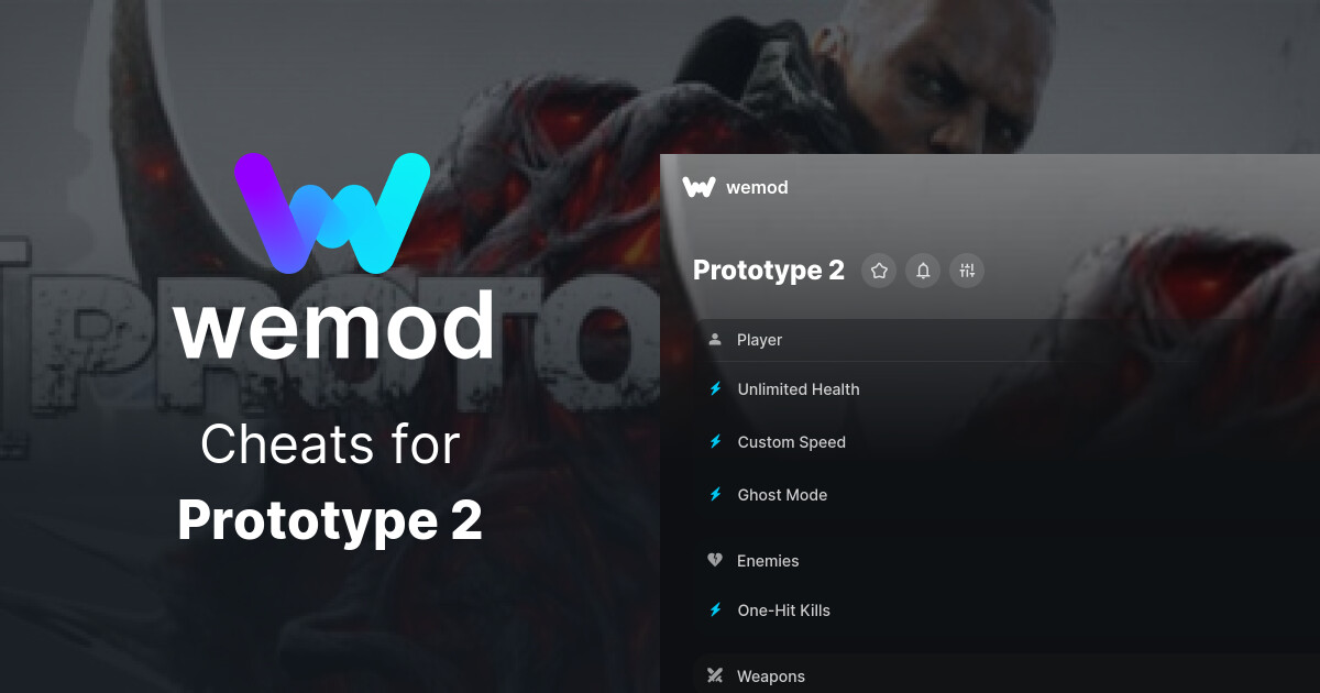 Prototype 2 Cheats & Trainers for PC | WeMod