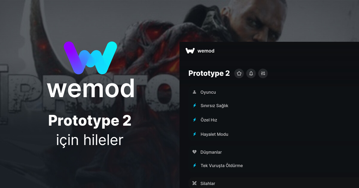 PC içinPrototype 2 Hileler ve Öğreticiler | WeMod