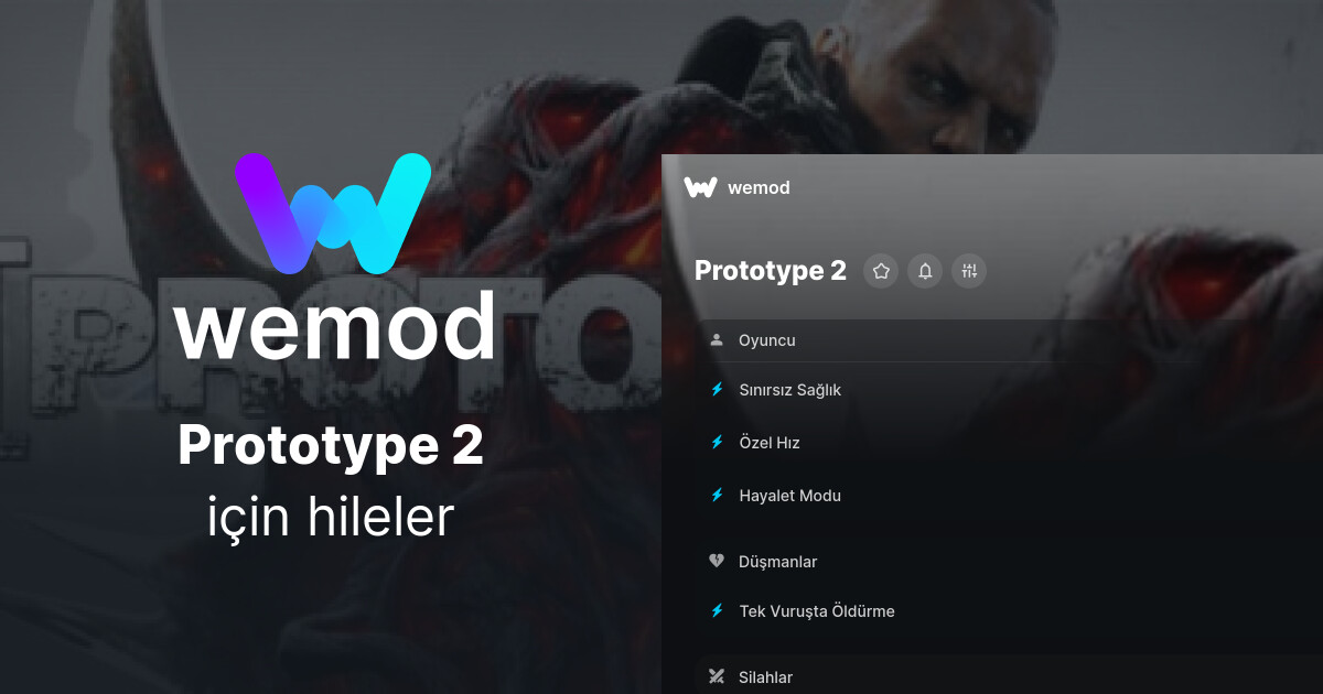 PC İçin Prototype 2 Hileleri ve Öğreticileri - WeMod