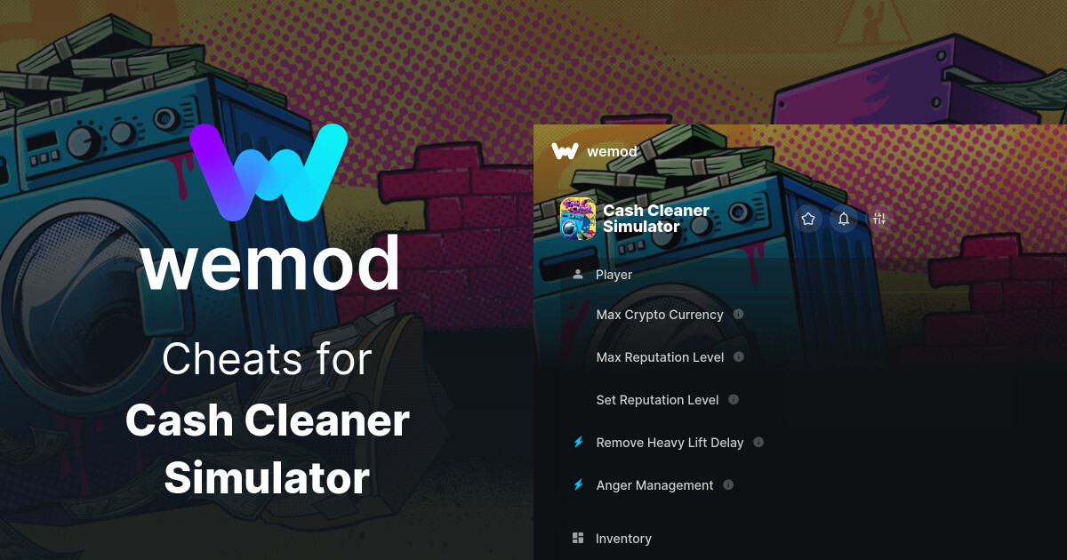 Cash Cleaner Simulator Cheats & Trainers for PC | WeMod