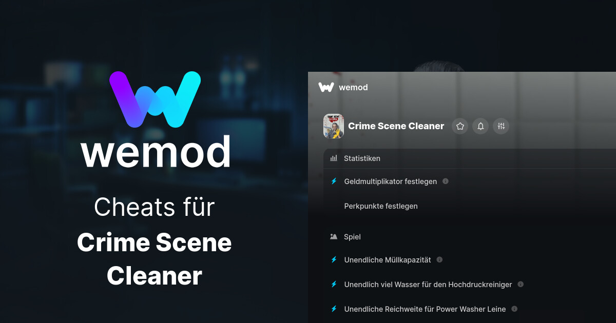 Crime Scene Cleaner Cheats und Trainer für PC - WeMod