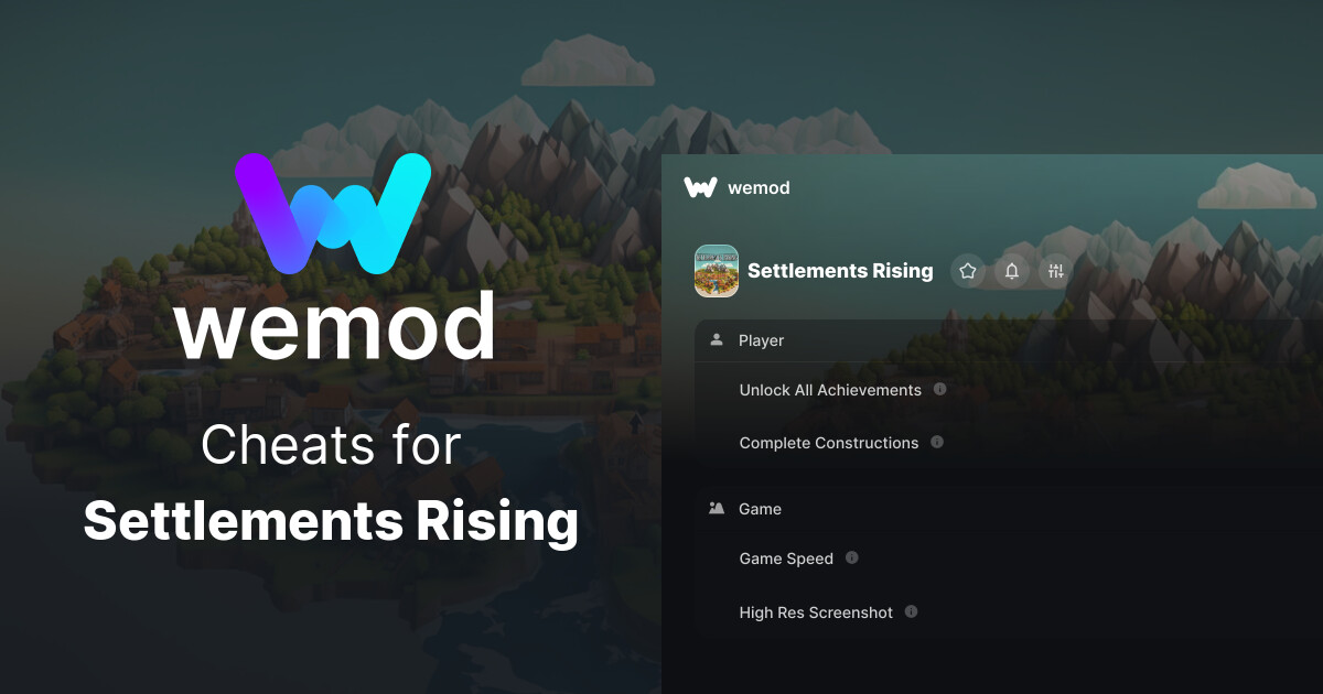 Settlements Rising Cheats & Trainers for PC | WeMod