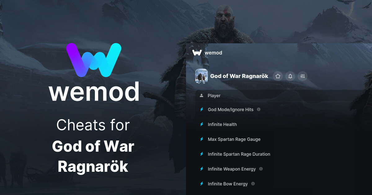 God of War Ragnarök Cheats, Trainers and Maps for PC | WeMod