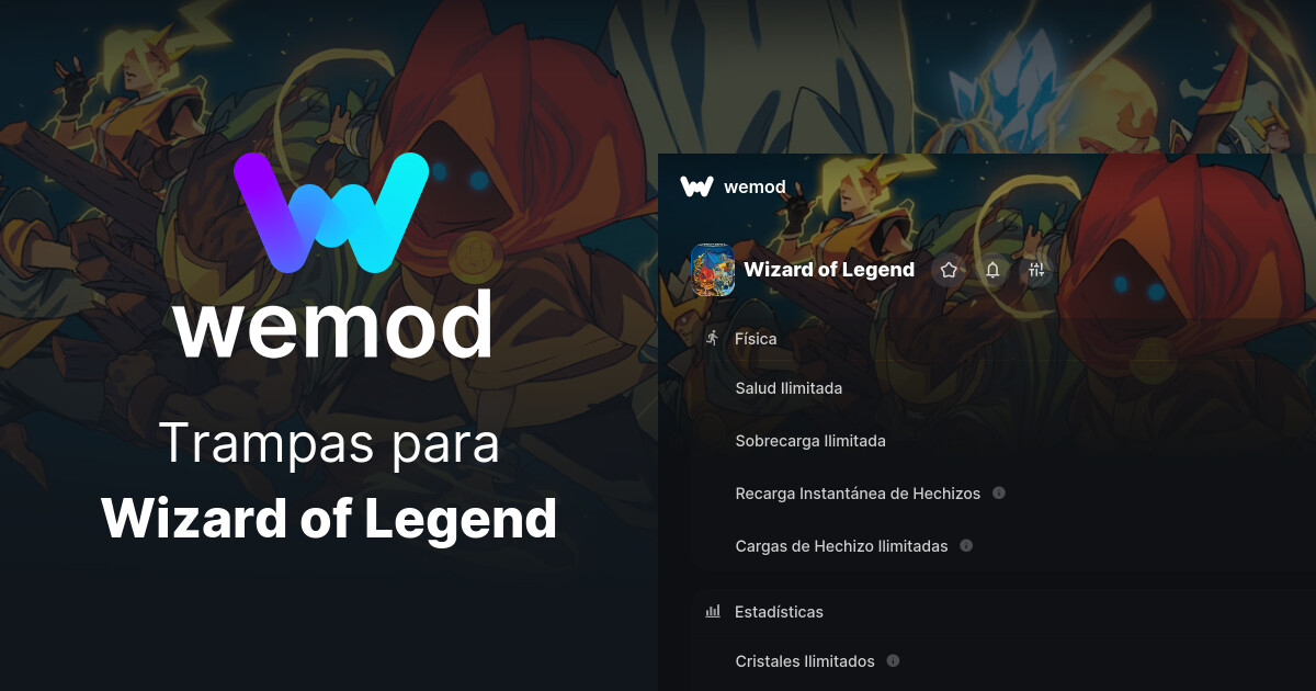 Trampas y trainers de Wizard of Legend para PC - WeMod