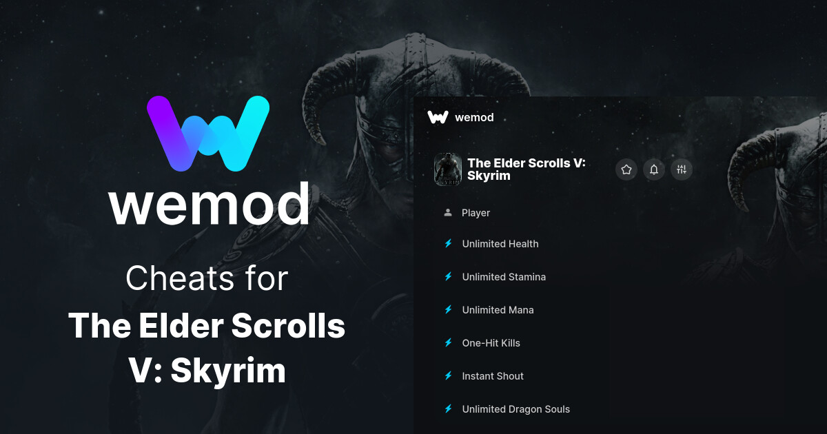 The Elder Scrolls V: Skyrim Cheats & Trainers for PC | WeMod