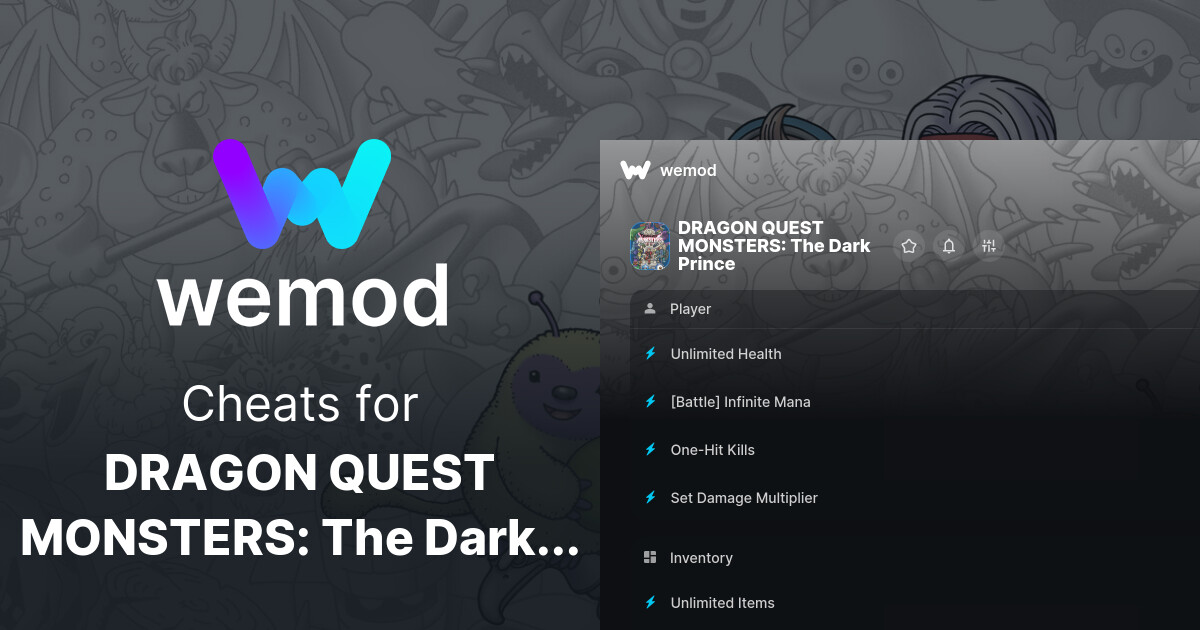 DRAGON QUEST MONSTERS: The Dark Prince Cheats & Trainers for PC | WeMod