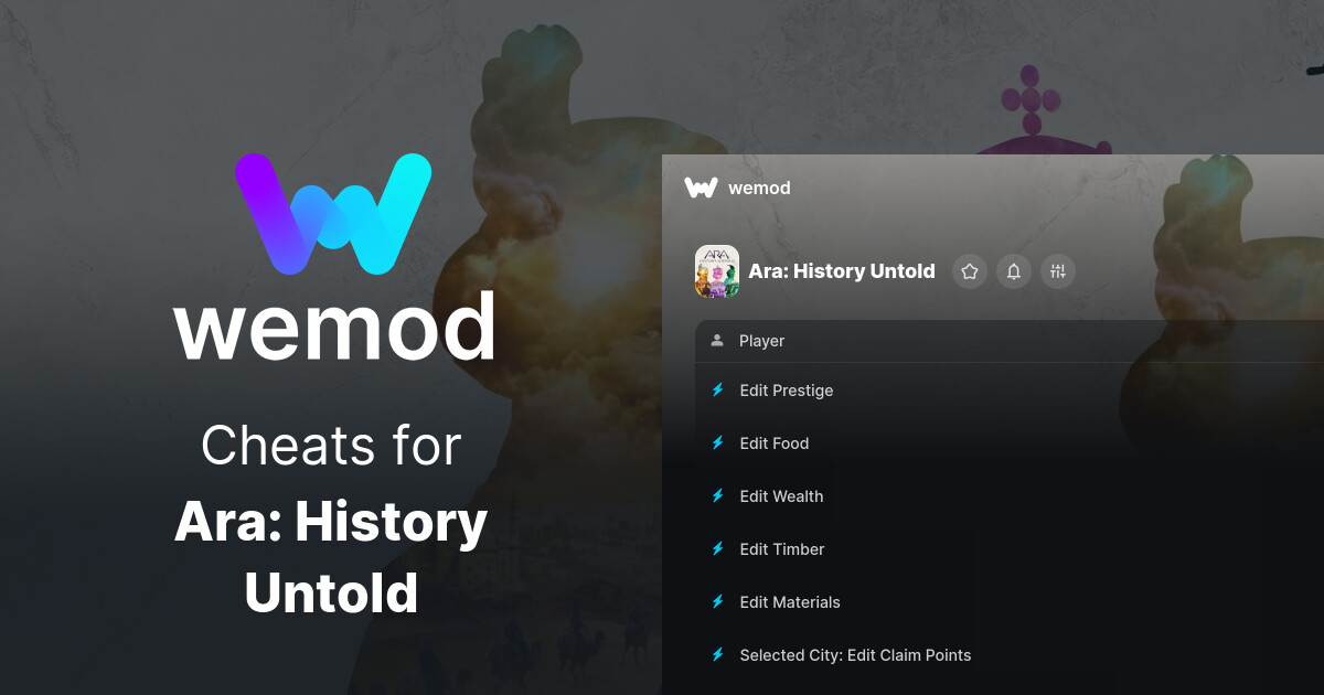 Ara: History Untold Cheats & Trainers for PC | WeMod