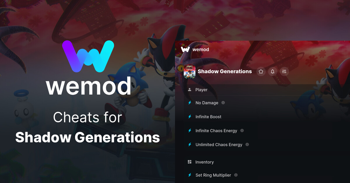 Shadow Generations Cheats & Trainers for PC | WeMod