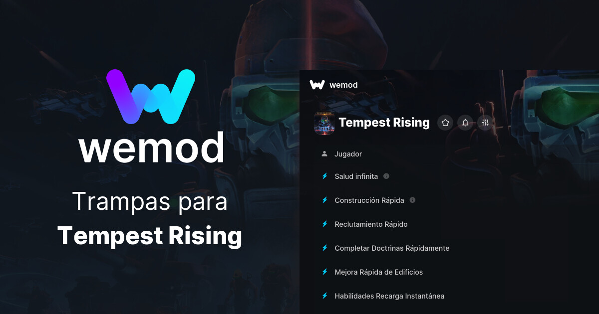 Trampas y trainers de Tempest Rising para PC - WeMod