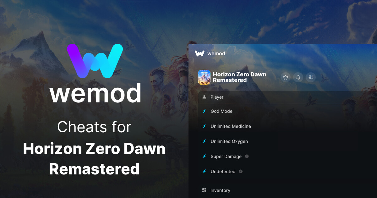 Horizon Zero Dawn Remastered Cheats & Trainers for PC | WeMod