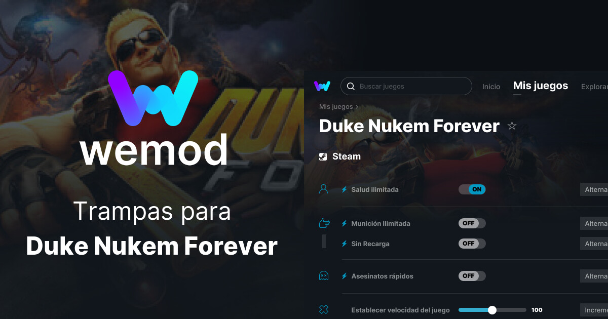 Trampas y Trainers de Duke Nukem Forever para PC | WeMod