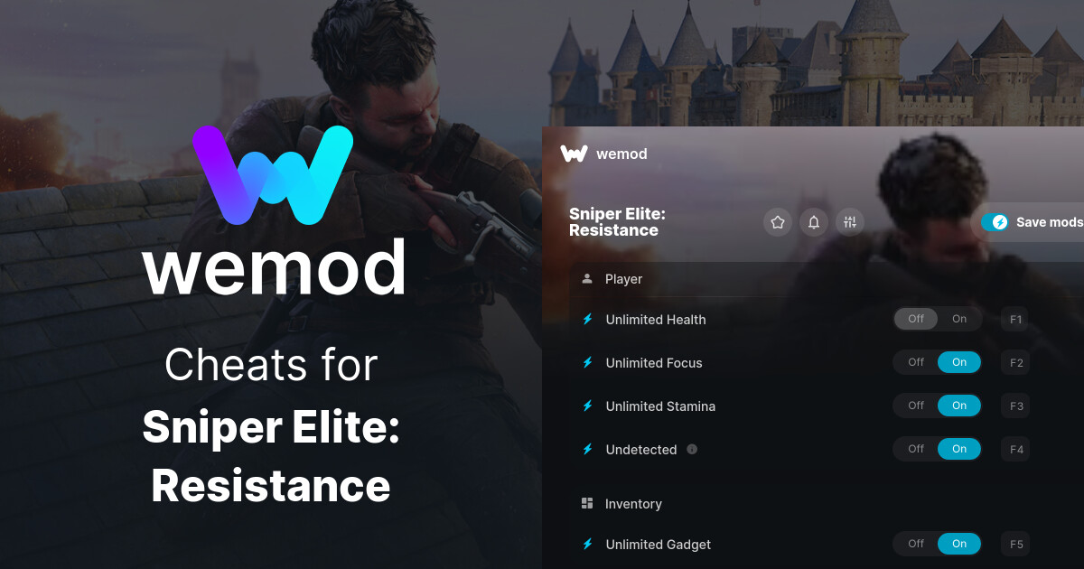 Sniper Elite: Resistance Cheats, Trainers and Maps for PC | WeMod