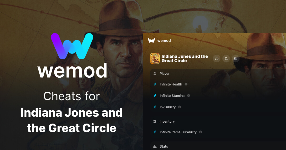 Indiana Jones and the Great Circle Cheats & Trainers for PC | WeMod