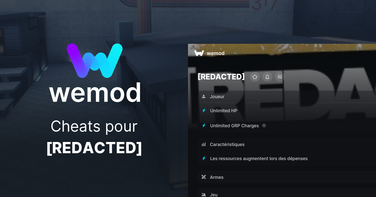 Succès Steam pour [REDACTED] – WeMod