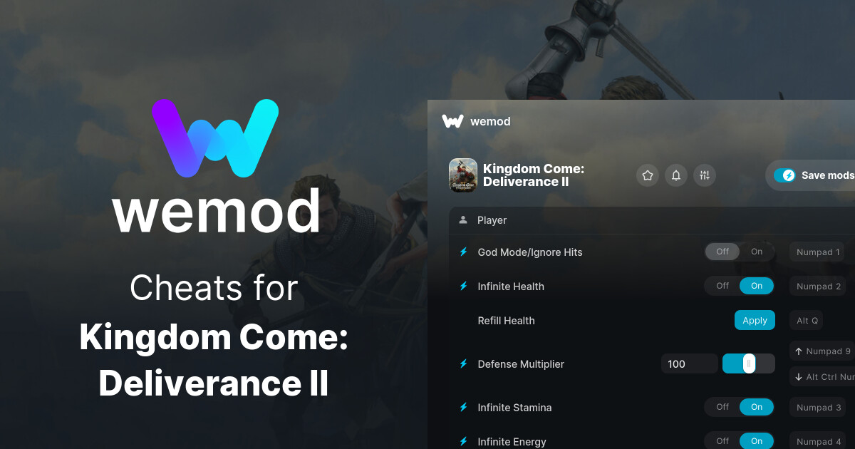 Kingdom Come: Deliverance II Cheats, Trainers and Maps for PC | WeMod
