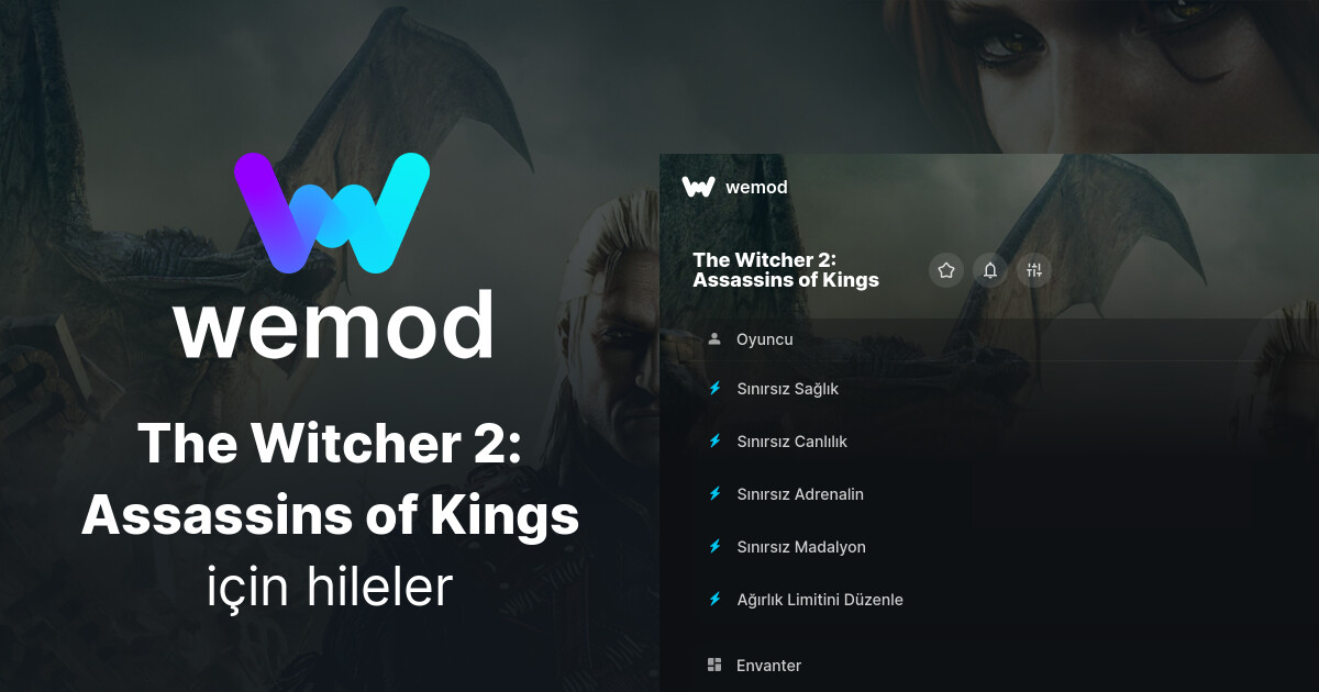 PC İçin The Witcher 2: Assassins of Kings Hileleri ve Öğreticileri - WeMod