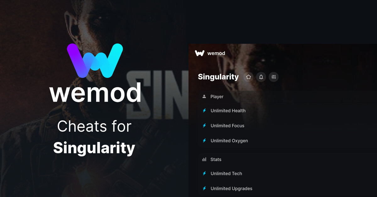 Singularity Cheats & Trainers for PC | WeMod