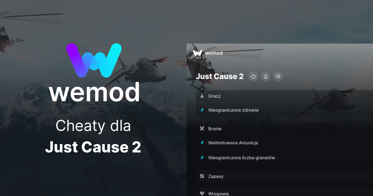 Just Cause 2 – cheaty i trainery na PC – WeMod