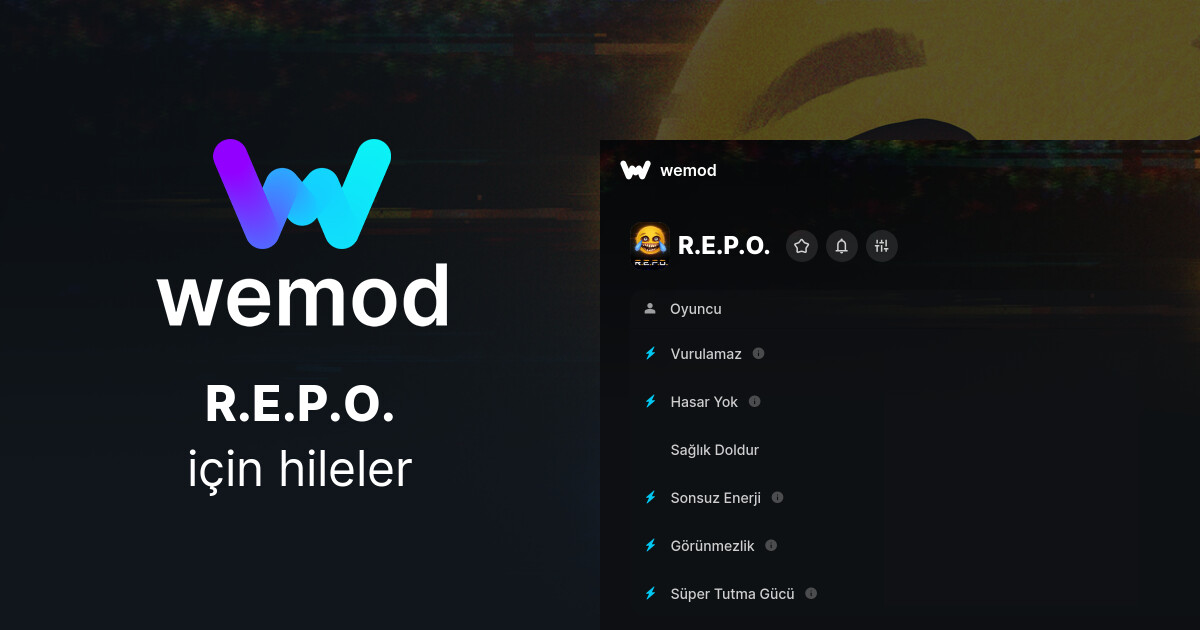 PC İçin R.E.P.O. Hileleri ve Öğreticileri - WeMod