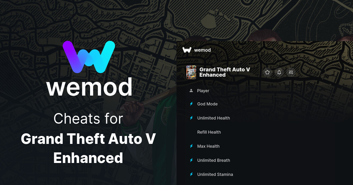 Grand Theft Auto V Enhanced Cheats & Trainers for PC | WeMod